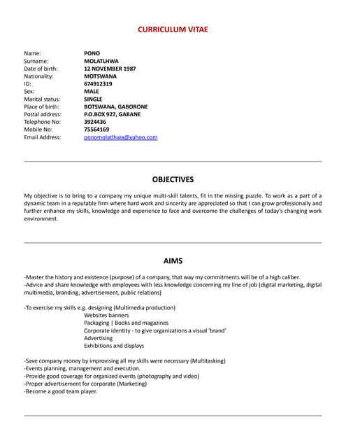 Patrick Resume | DOCX