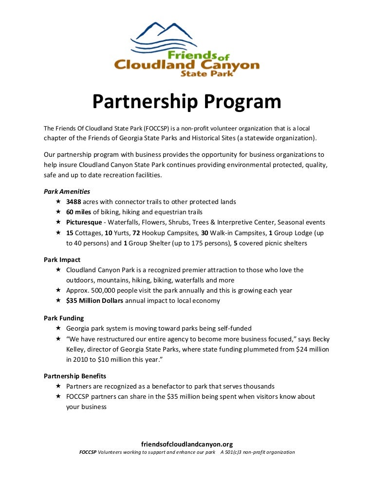 Partnership Program Flyer