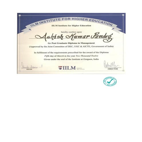 PGDM__CERTIFICATE | PDF