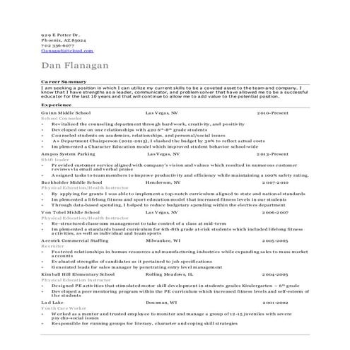 John Henline - Resume | DOCX