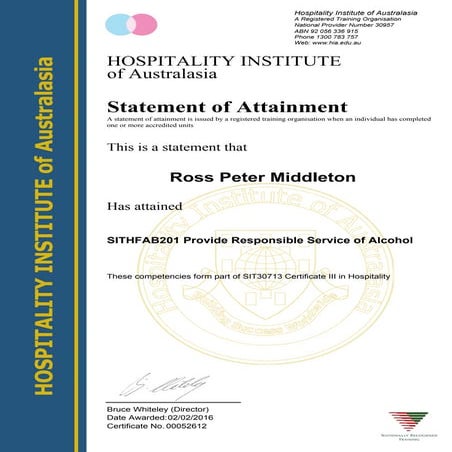 RSA Certificate_SIT30713 | PDF