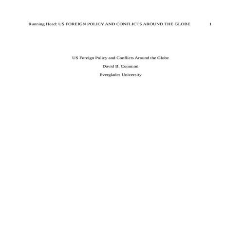 Us foreign policy presentation | PPTX
