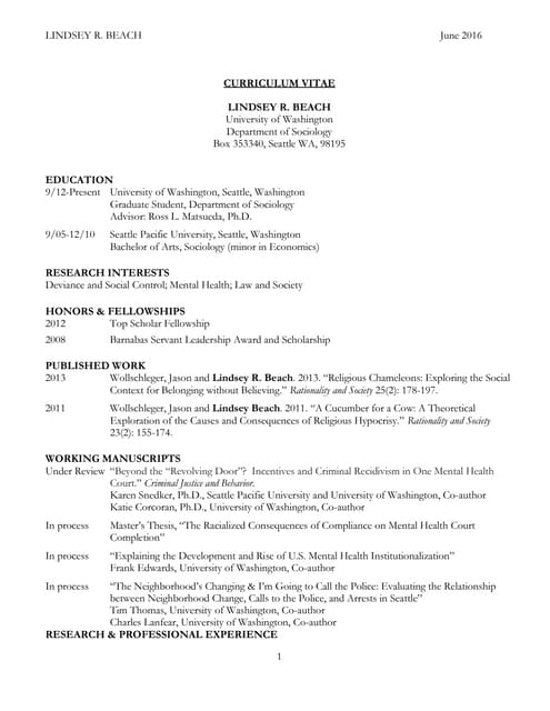 CV - without references | PDF