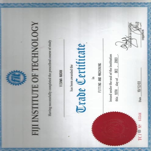 CERTIFICATE OF MERIT IN TRADE | PDF