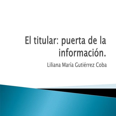 El arte de titular y sus reglas+ | DOC