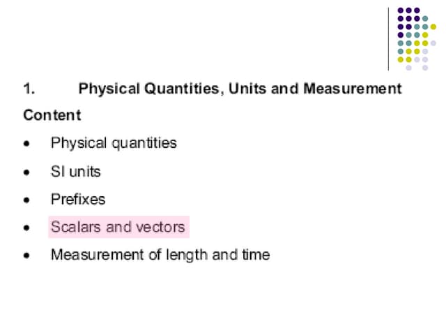 Units and measurements - Basic SI units | PPTX