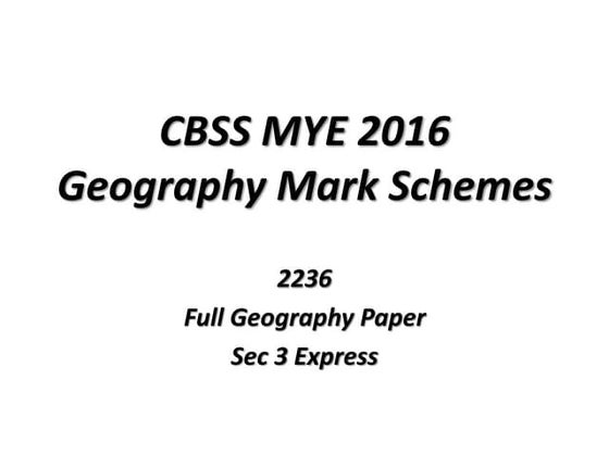 Geography SBA | PDF