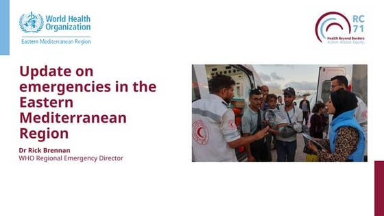 Emergencies & IHR (2005) in the Eastern Mediterranean Region.pptx
