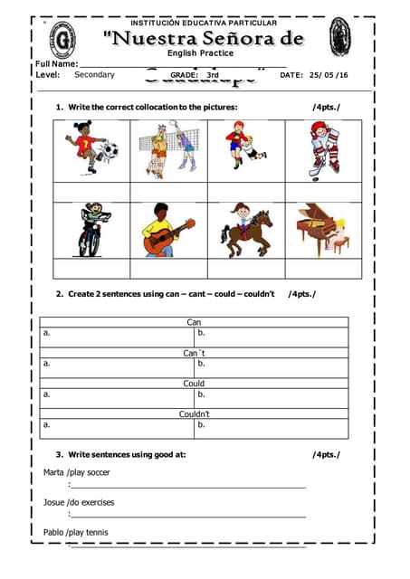 3ero prim present progressive | PDF