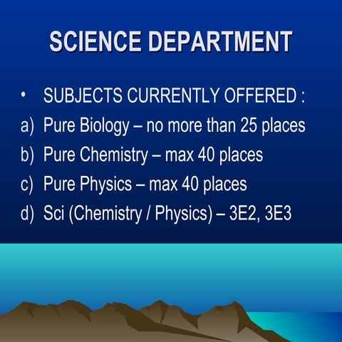 3E Science | PPT