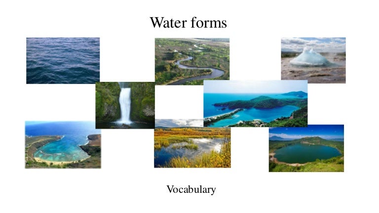 Water forms (3º ESO)