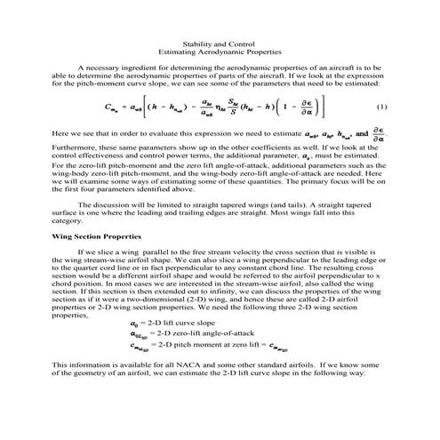 3 estimating aerodynamic properties 9 | PDF