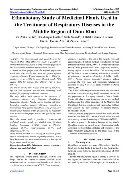 Study of the bryological flora at the archaeological site of Chellah ...