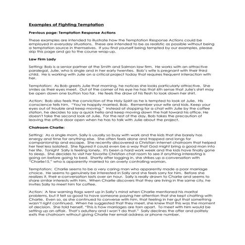 20 temptation study | PDF