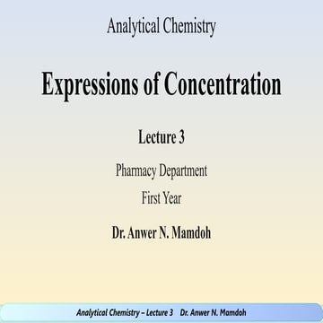 Concentration terms chemistry class 12 note | PDF