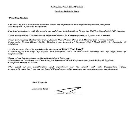 Executive Chef_update | PDF