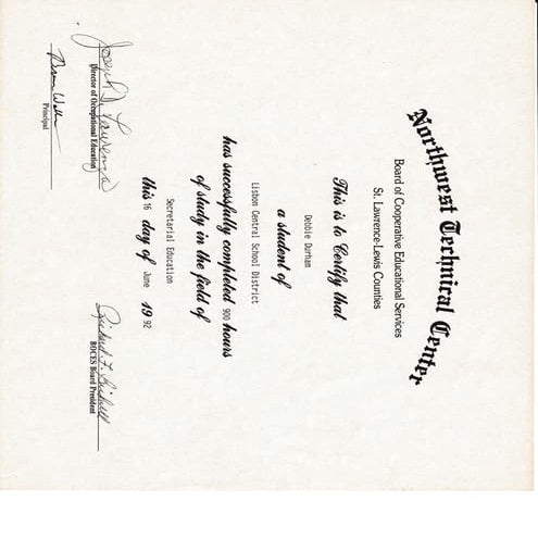 Secretarial Education Certificate | PDF