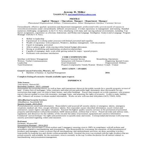 Jeremy Miller Resume | DOCX