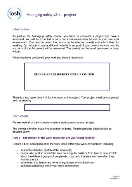 Physical Training Risk Assessment | DOCX