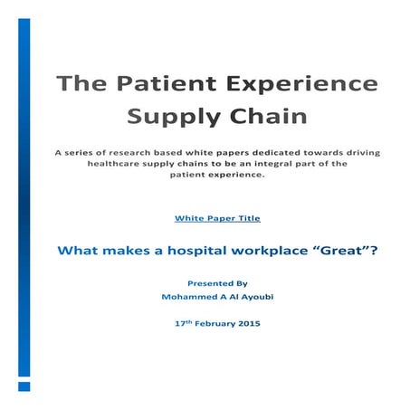 What makes a hospital workplace Great | PDF