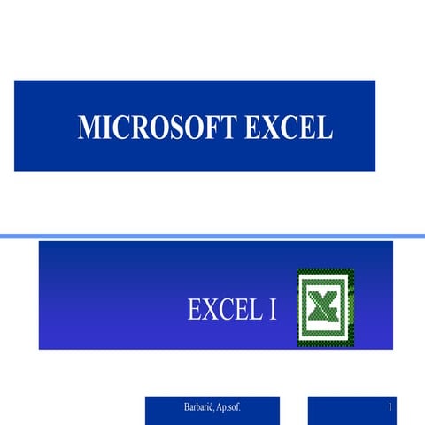 Excel -Slideshow book | PPT