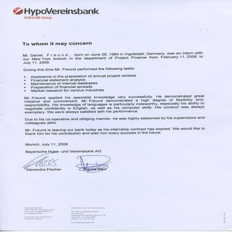 Testimonial Internship NYC English | PDF