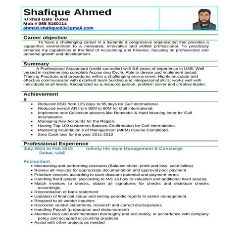 shafique ahmed new cv | PDF