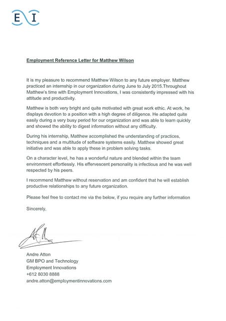 H2 RECOMMENDATION LETTER | DOCX