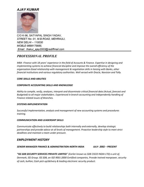 Resume _Sanjay Joshi | DOCX