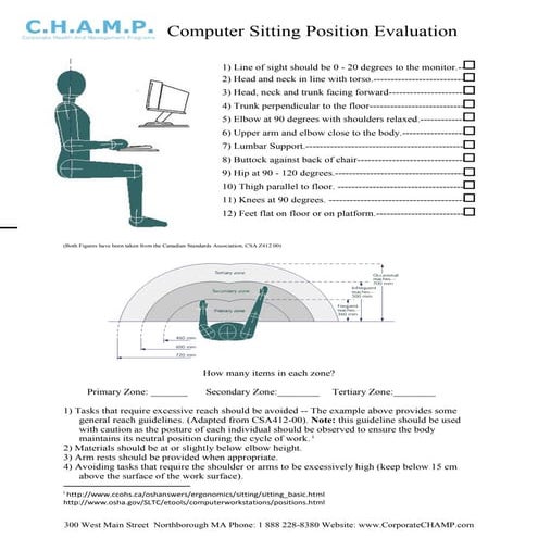 Upright Sitting Position Evaluation | PDF