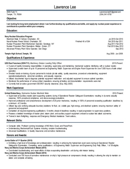 Lawrence Lee presentations