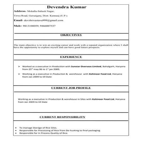 devendra resume | PDF