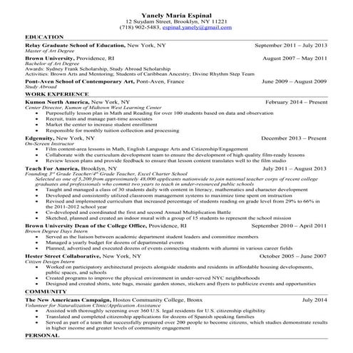 Espinal_Yanely_Resume | PDF