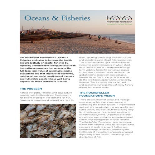 Oceans & Fisheries | PDF