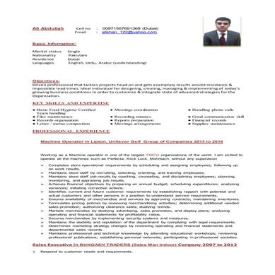 Ali Khan CV | DOCX
