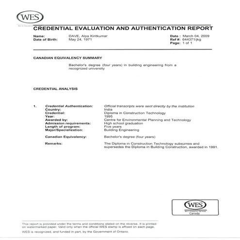 Wes Evaluation Pdf