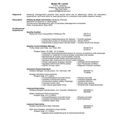 Bryce Barnard Resume | PDF
