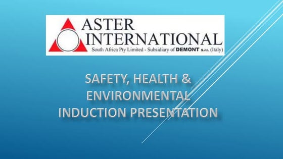 Safety induction presentation | PPT