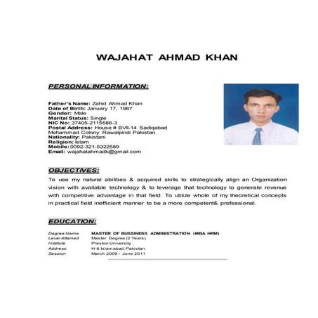 Waqas CV | DOC