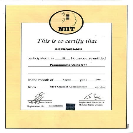 NIIT C++ ORIGINAL | PDF
