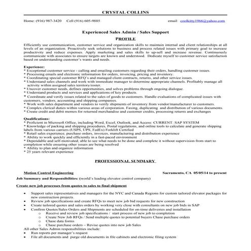 Crystal Collins Resume 2016 | PDF