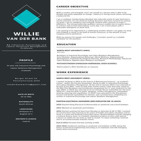 Willie-CV-2 Pager | PDF