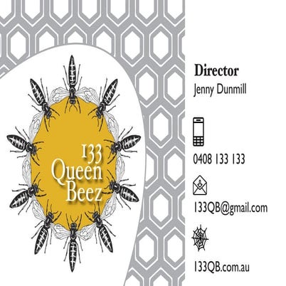 business card 133 Queen Beez | PDF