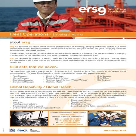 ERSG Fleet Operations | PDF