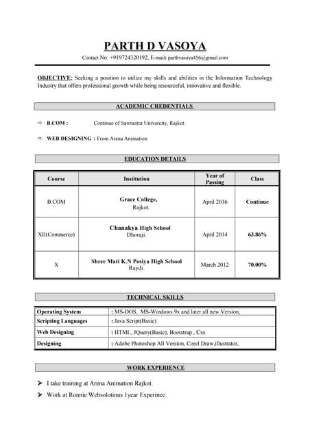 Shahriar Ferdous's Professional CV | PDF | Secondary Education | Education