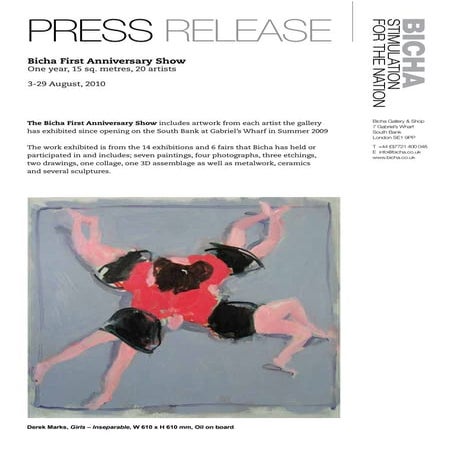 BICHA_First Anniversary_Press Release | PDF | Design | Fine Art