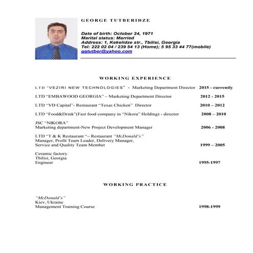 GEORGE_TUTBERIDZE_CV | PDF