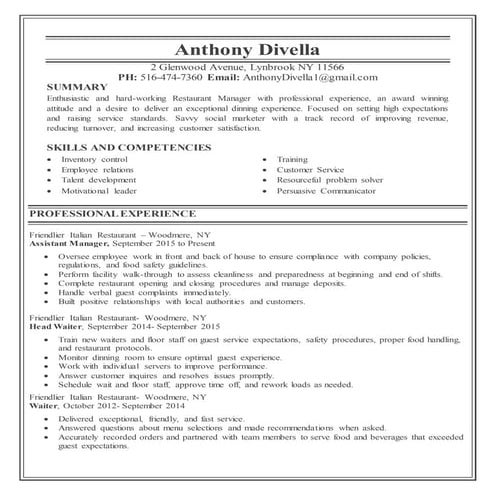 anthony resume | DOCX