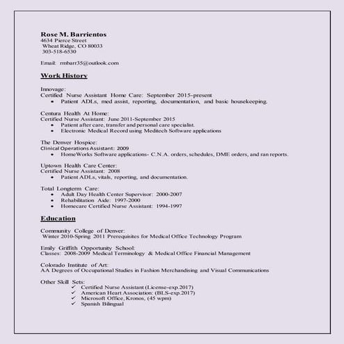 Sarah guarin slideshare resume | DOCX