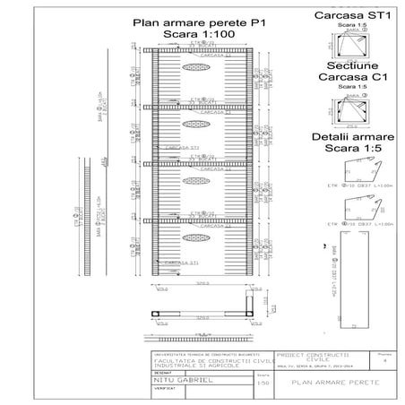 PLAN COFRAJ PERETE | PDF